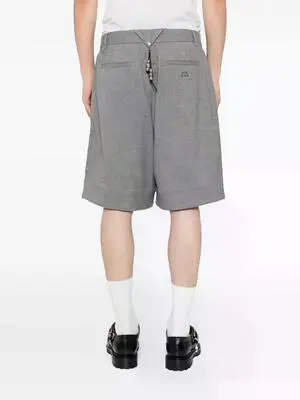 A BATHING APE Embroidered Logo Shorts - Grey