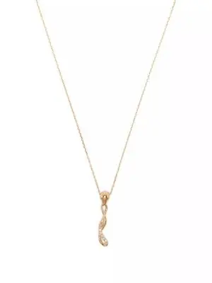 Charlotte Chesnais 18k Yellow And Diamond Letter I Necklace