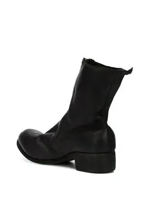 Guidi Zip-up Distressed Boots