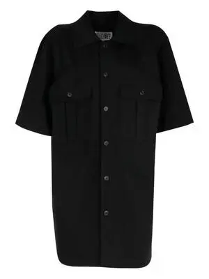 MAISON MARGIELA Short-sleeve Pocket Dress - Black