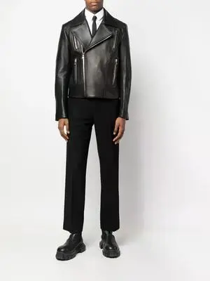 Balmain Zip Leather Jacket