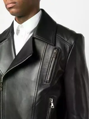 Balmain Zip Leather Jacket