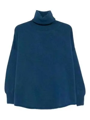 Incentive! Cashmere Cashmere Turtleneck Sweater - Blue