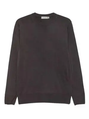 Canali Crew-neck Wool Sweater - Brown