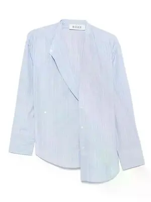 RÓHE Striped Asymmetrical Cotton Shirt