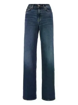 7 For All Mankind High-waisted Straight Leg Jeans