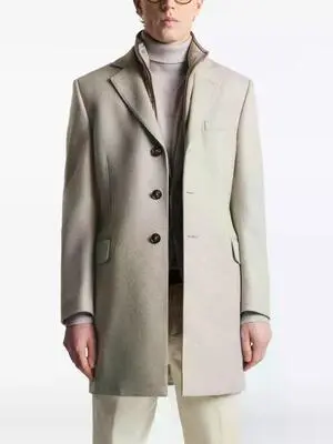 FAY Single-breasted Coat With Notch Lapels