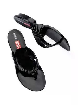 Melissa X Diesel Thong Flip-flops - Black