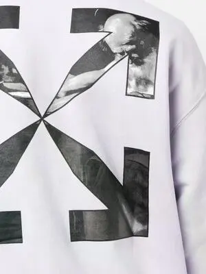 Off-White Cotton Arrows Sweatshirt