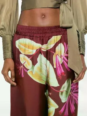 PIERRE-LOUIS MASCIA Floral Print Wide Leg Trousers
