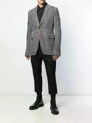 Rick Owens Velvet Blazer - Grey