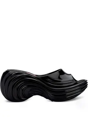 Melissa X Diesel Quantum Platform Wave Slides - Black
