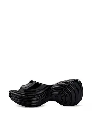Melissa X Diesel Quantum Platform Wave Slides - Black
