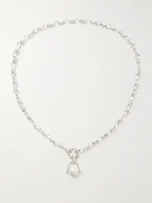 LOREN STEWART Cirque Sterling Pearl Necklace - Silver