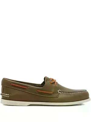 Sperry Leather Boat Shoes - Green