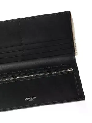 Balenciaga Long Wallet 1 Ticket Leather Wallet