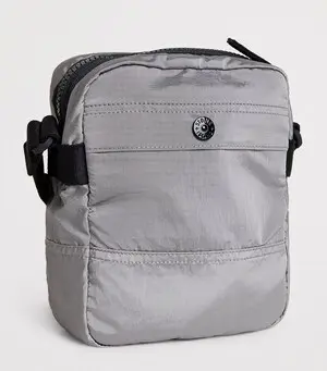 Stone Island Coated Nylon Logo Cross-body Bag - Grey