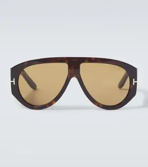 TOM FORD Bronson Aviator Sunglasses - Brown