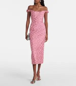 MARKARIAN Amina Sequined Midi Dress