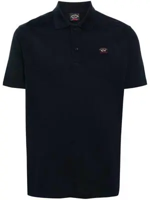 Paul & Shark Logo-patch Polo Shirt - Blue
