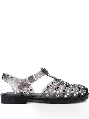 Melissa Crystal-embellished Jelly Sandals - Black