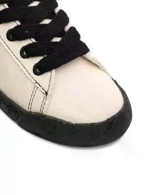 GENERAL SCALE. General Scale High-top Canvas Sneakers - Neutrals