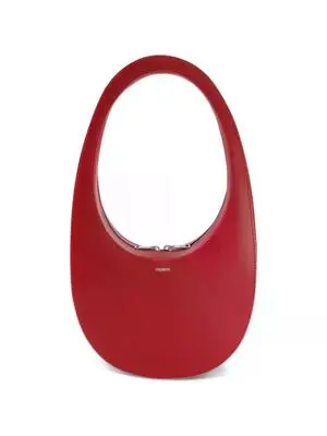 Coperni Swipe Oval-frame Zip Shoulder Bag - Red