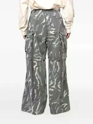 KAMIYA Camouflage Pattern Cargo Trousers - Grey