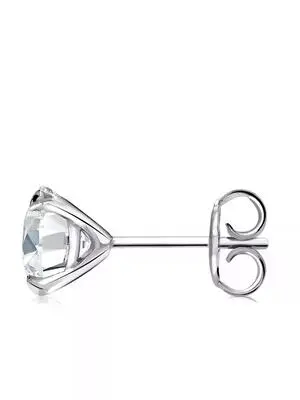 PRAGNELL 18kt White Gold Diamond Stud Earrings - Silver