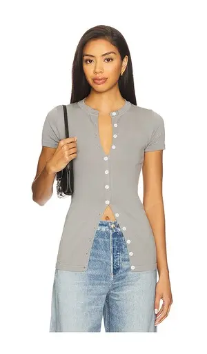 ALL THE WAYS Samantha Button Up Top