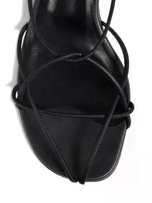Khaite 75mm Loulou Leather Sandals