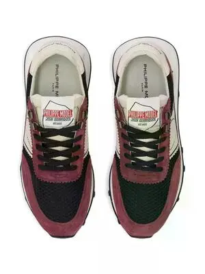 Philippe Model Suede And Mesh Panelled Low-top Sneakers