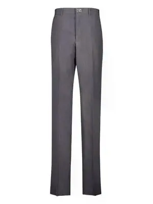 Givenchy Logo Detail Pleated Wool Trousers