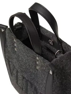Valentino Garavani Rockstud Embellished Logo Tote Bag