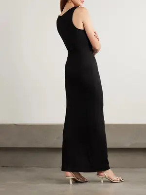 Christopher Esber Crystal-embellished Ruched Stretch-jersey Maxi Dress