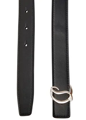 CHRISTIAN LOUBOUTIN Logo Leather Belt