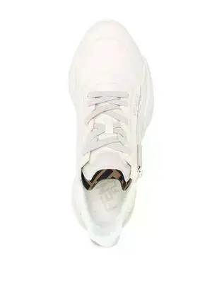 Fendi Flow Leather Low-top Sneakers - Neutrals