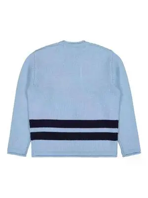 Stone Island Striped Detail Crew Neck Sweater