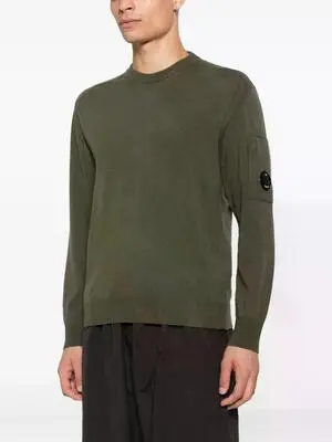 C.P. COMPANY Lens Detail Crew Neck Sweater