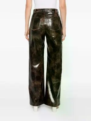 Patrizia Pepe Coated Fabric Printed Trousers