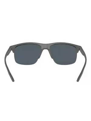 Emporio Armani Half-rim Square Frame Sunglasses - Grey