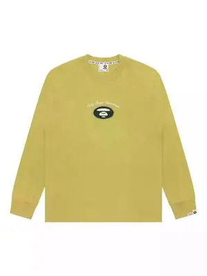 AAPE BY *A BATHING APE Ape Head Long-sleeved T-shirt - Yellow