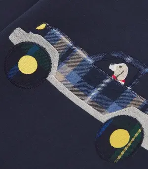 PER TE Story Loris Car Motif Wool Blend Sweater