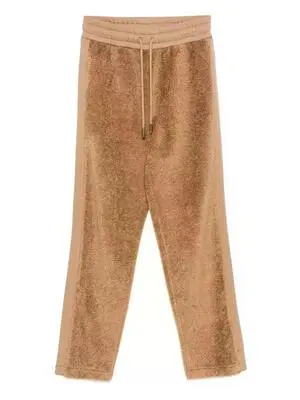 Moncler Teddy Panelled Track Pants - Brown