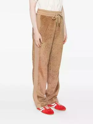 Moncler Teddy Panelled Track Pants - Brown