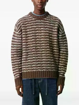 Axel Arigato Sonar Striped Wool Blend Sweater