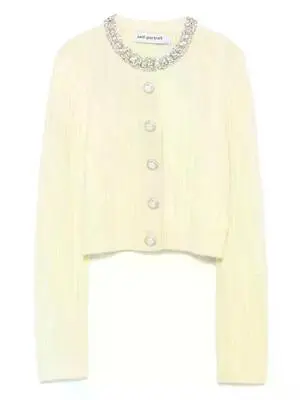 SELF-PORTRAIT Embellished Button-up Cardigan