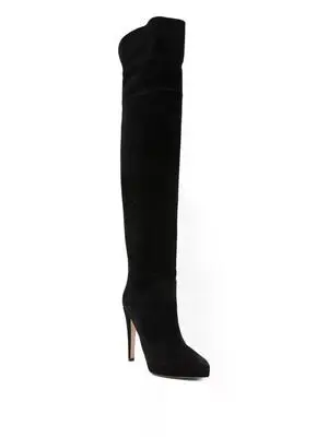 Casadei 100mm Suede Knee-high Stiletto Boots