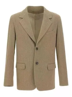 GOLDEN GOOSE Herringbone Notched-lapel Blazer - Brown