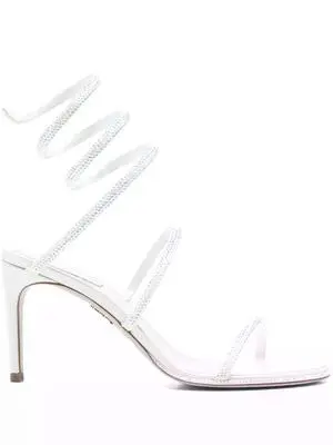 Rene Caovilla Cleo Spiral-embellished Sandals - Neutrals